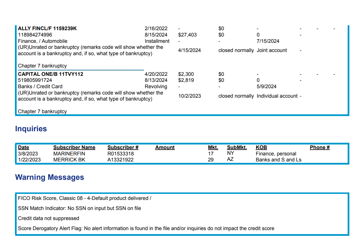 Example Report | Soft Pull Solutions
